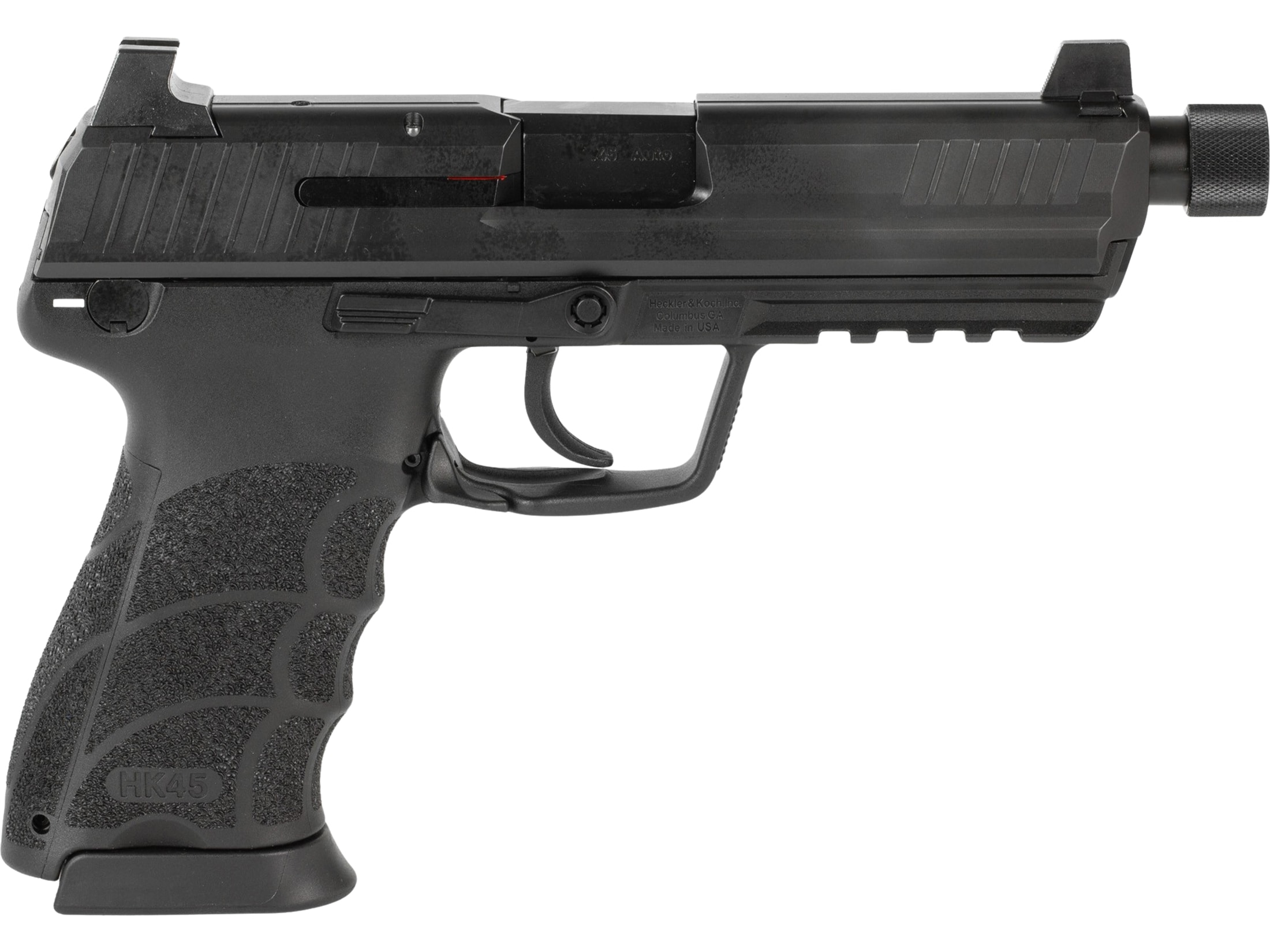 HK 45 Tactical V7 45 ACP Pistol 5.2 Threaded Barrel 10+1 Round Black