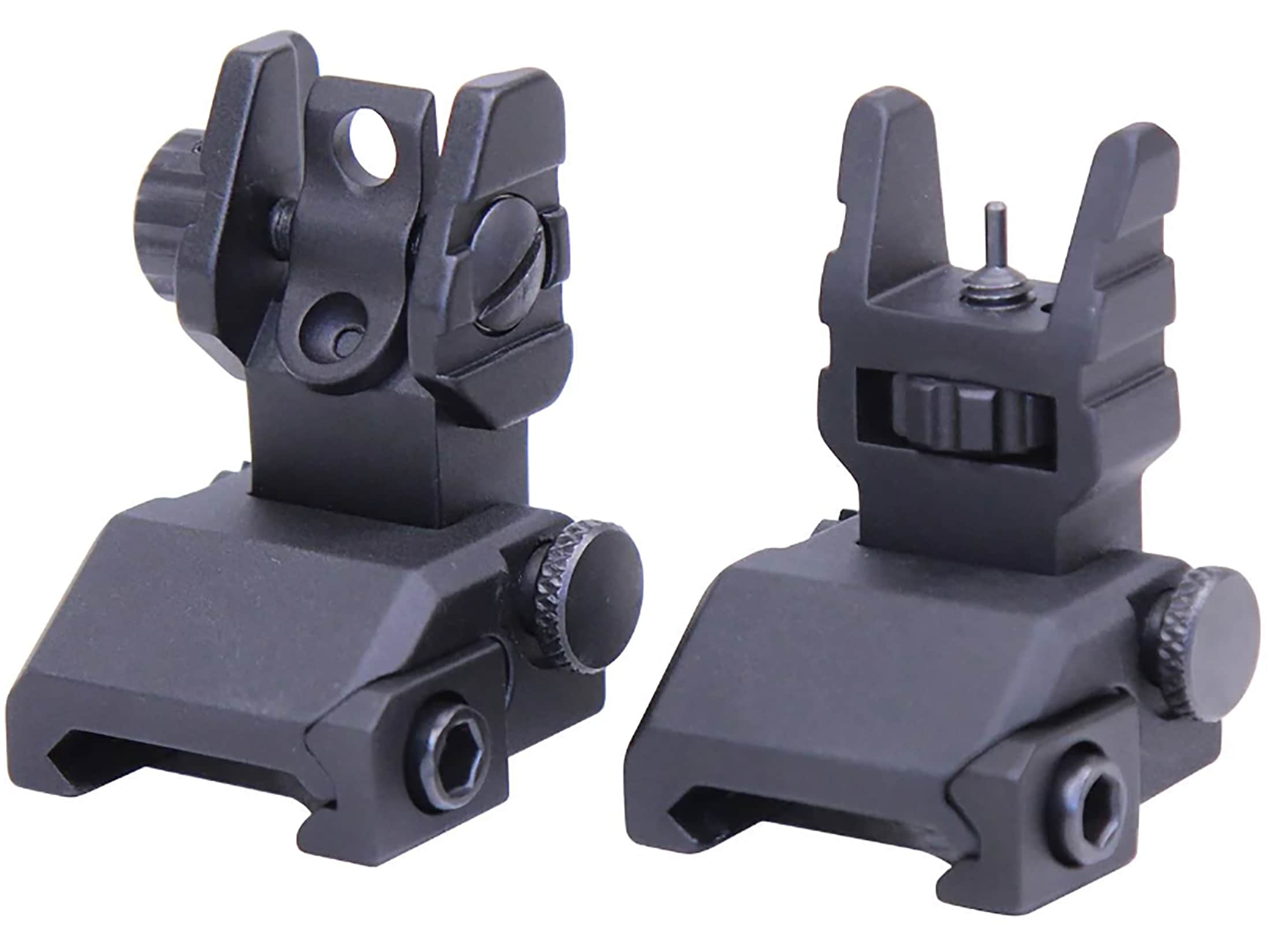 GunTec Rapid Acquisition AR-15 Sight Set Matte Black