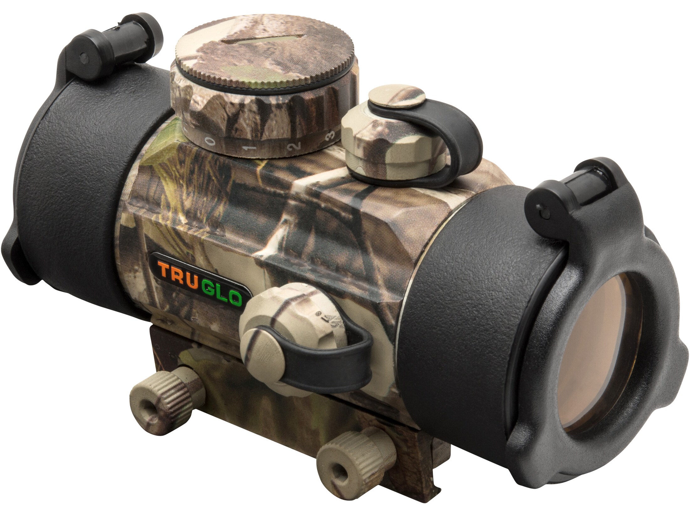 TRUGLO Red Dot Sight 30mm Tube 1x 5 MOA Dot Integral Weaver-Style Base