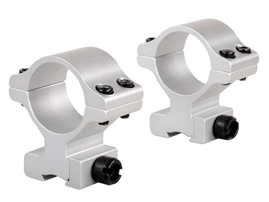 Millett 1 Angle-Loc Detachable Rings 3/8 Grooved Receiver Silver High