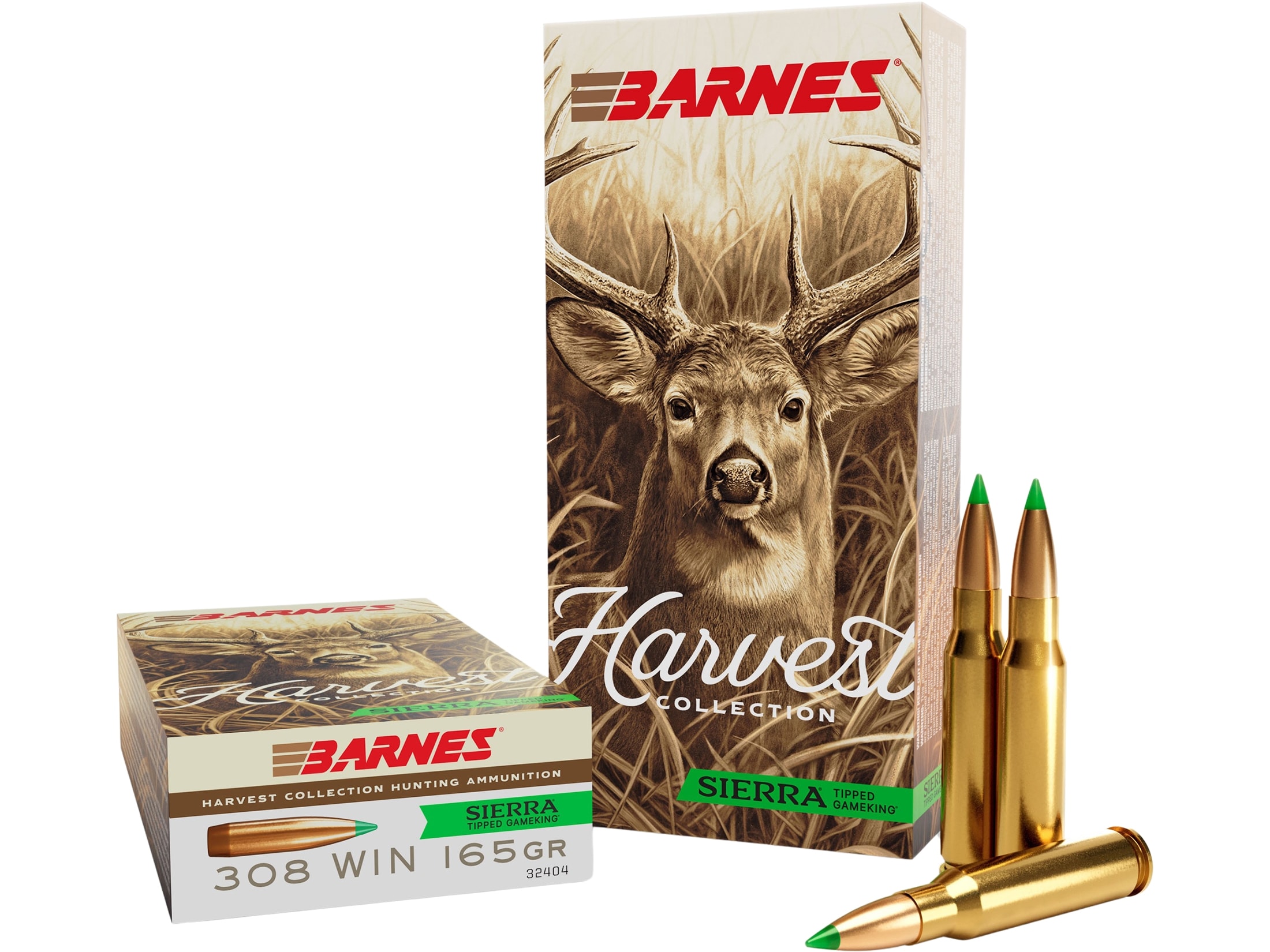 Barnes Harvest 308 Winchester Ammo 165 Grain Sierra GameKing Polymer