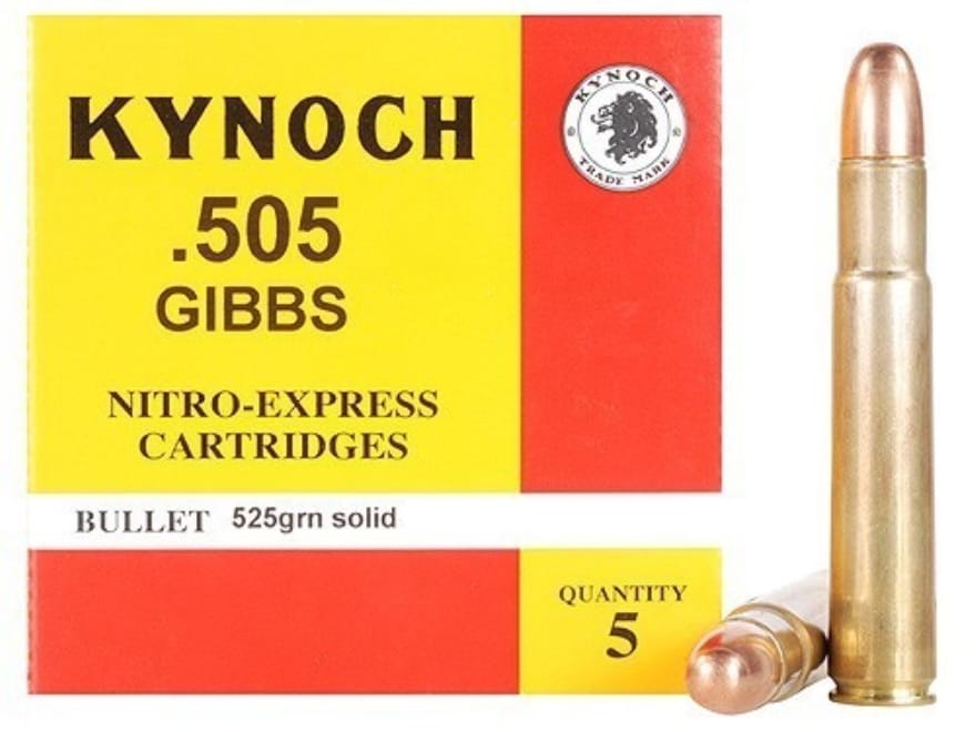 Kynoch 505 Gibbs Mag Ammo 525 Grain Woodleigh Weldcore Full Metal