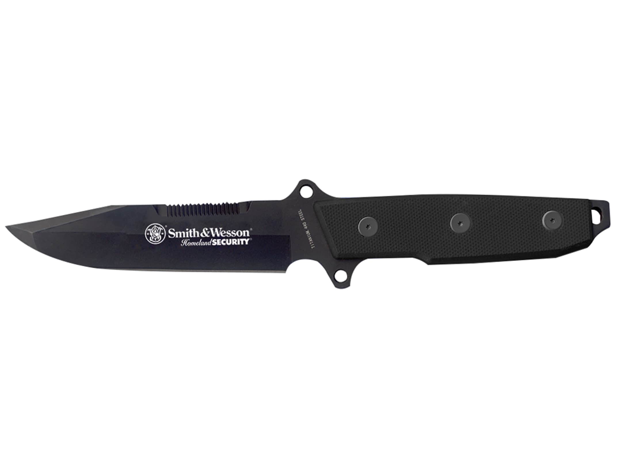 Smith & Wesson Homeland Security Fixed Blade Knife Black 6 7Cr17 SS