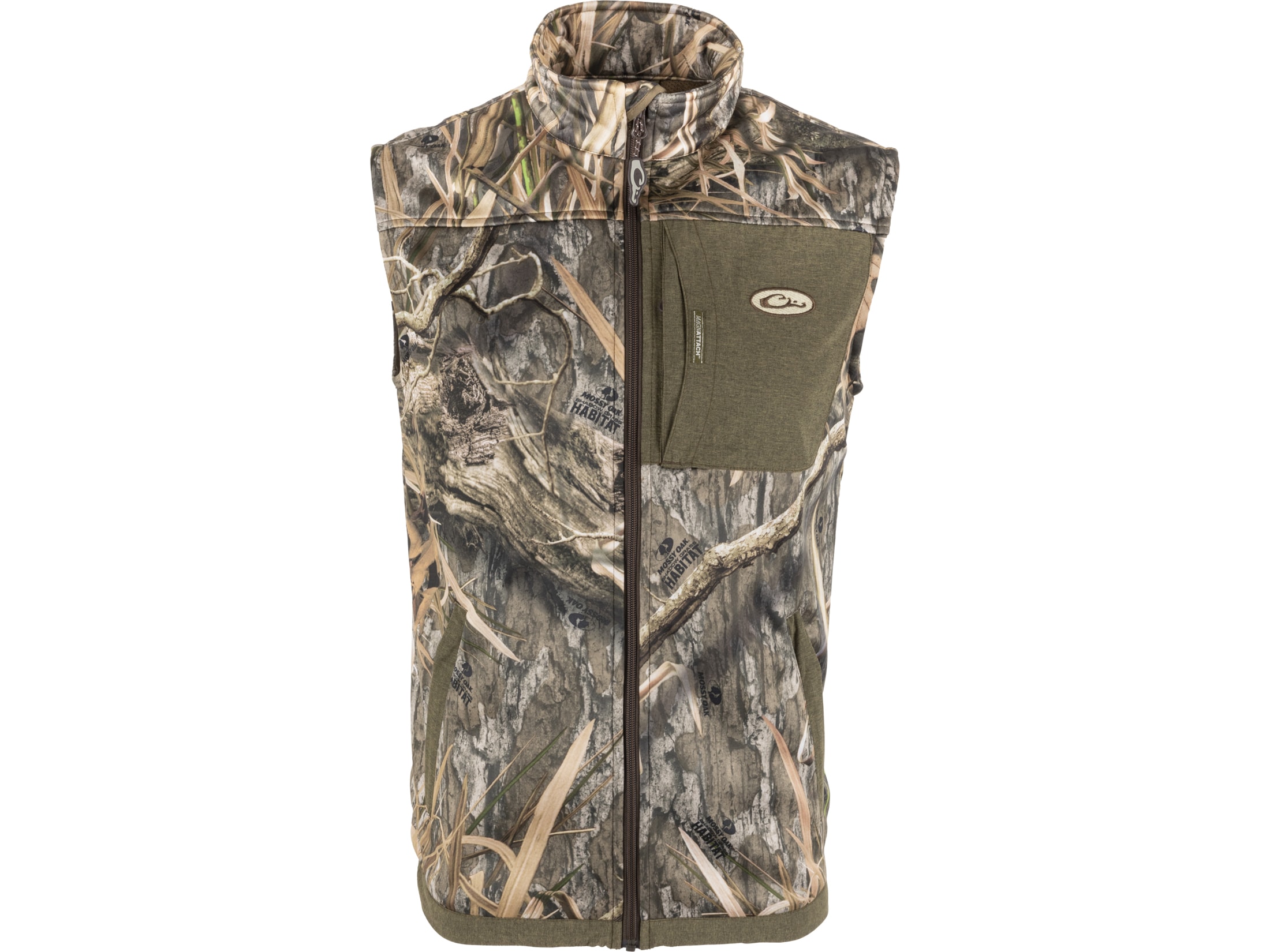 Drake Men's Endurance Vest Mossy Oak Blades Habitat Large