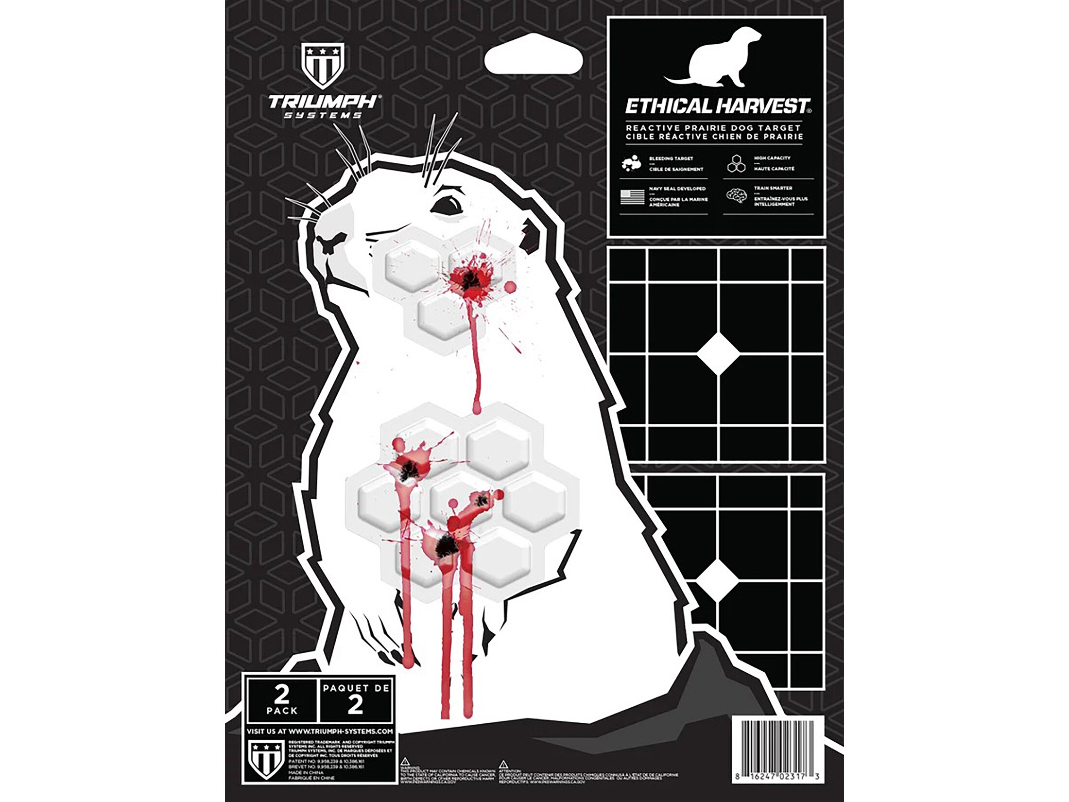 Triumph Systems Ethical Harvest Prairie Dog Reactive Target 2PK