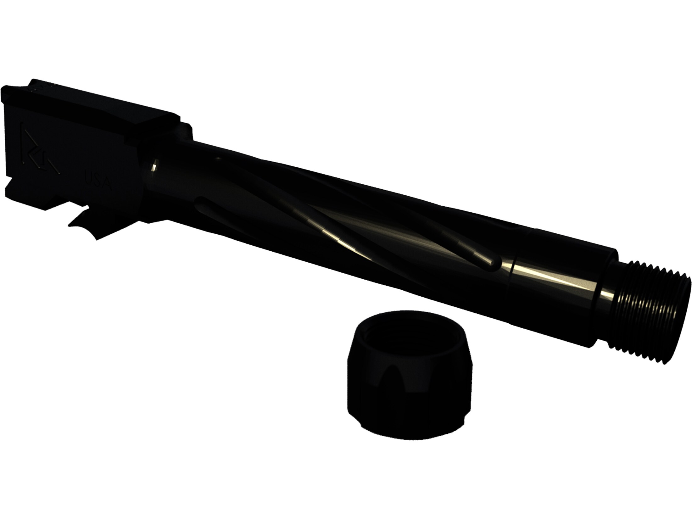 Rival Arms Barrel S&W M&P 9 9mm Luger 1/2-28 Thread Spiral Fluted SS