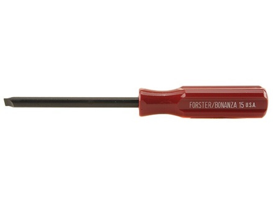 Forster #15 Hollow Ground Screwdriver 5/16 Blade Width, .037 Blade
