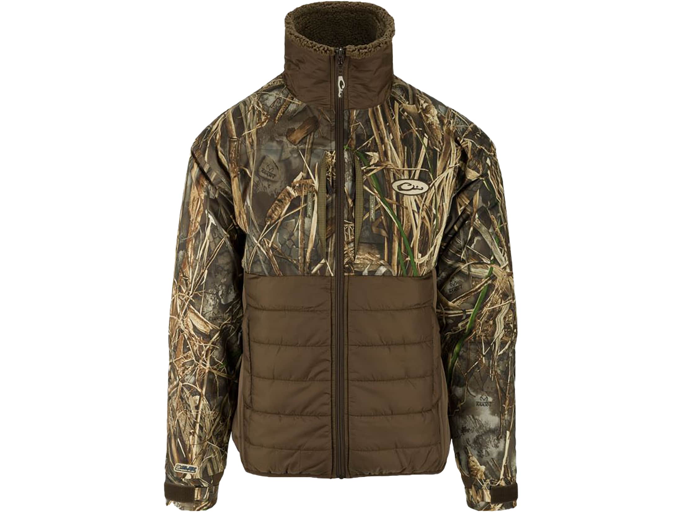 Drake Men's Guardian Flex Double Down Eqwader Full Zip Jacket Mossy