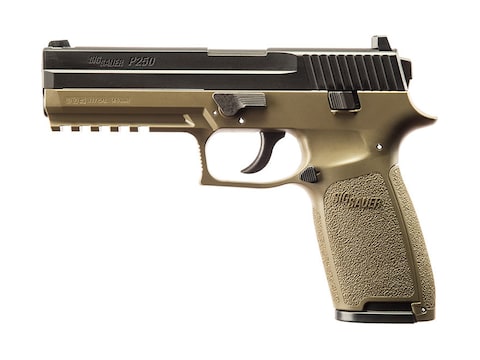 Sig Sauer P250 Air Pistol 177 Cal Pellet Olive Drab Green