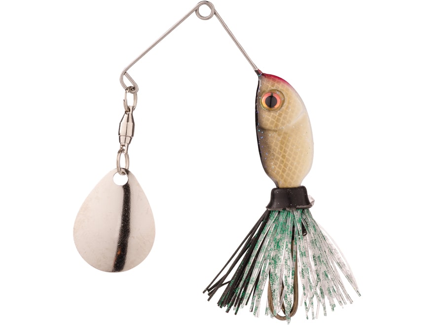 Strike King Rocket Shad Single Colorado Spinnerbait 1/4oz White Shad