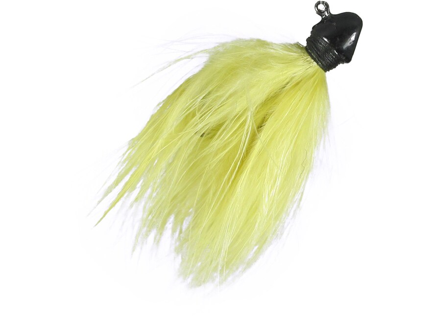 Outkast Tackle Feider Fly Jig Black/Chartreuse 1/8oz