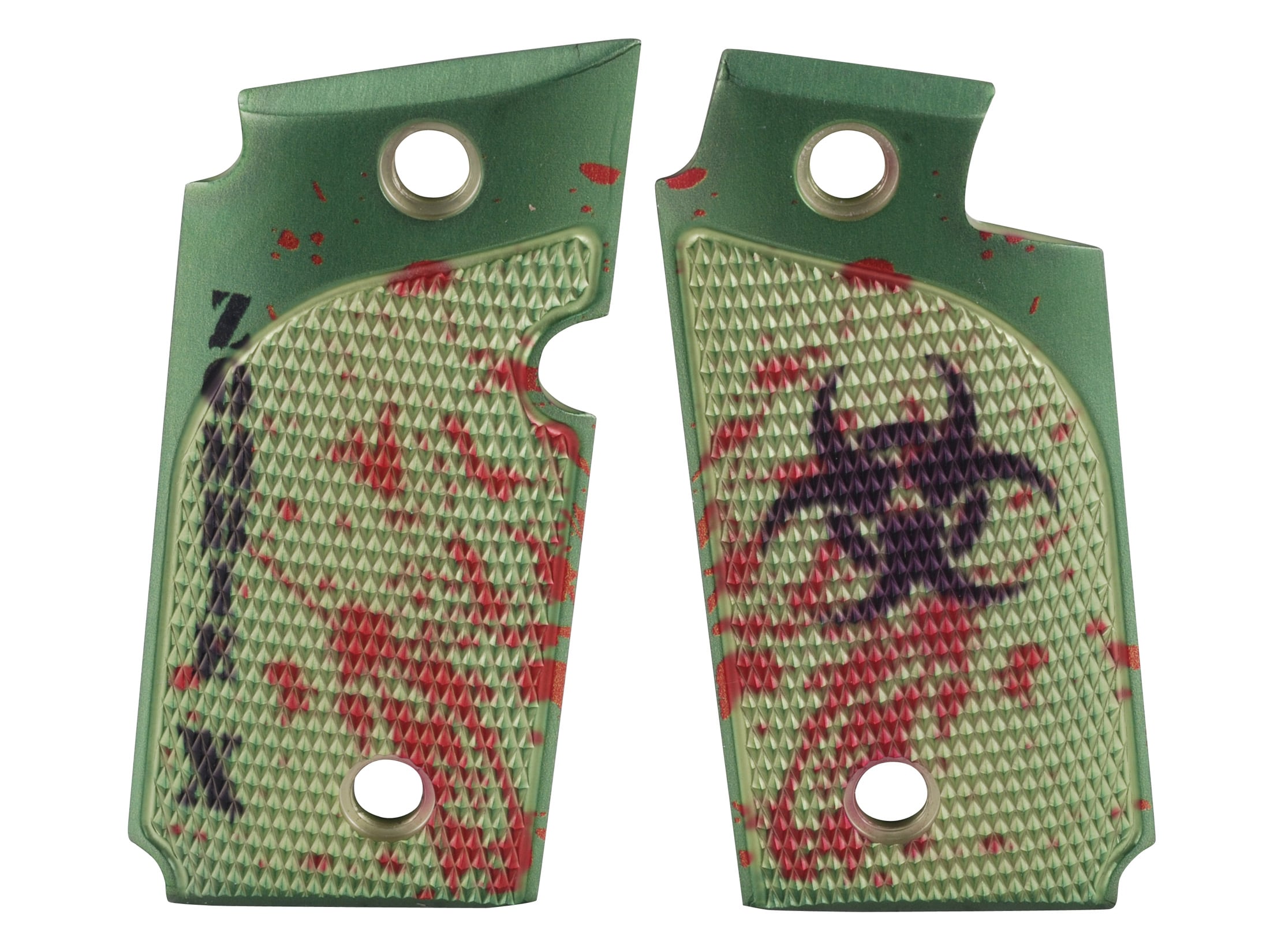 Hogue Grips Sig Sauer P238 Checkered Aluminum Zombie Green