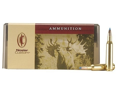 Nosler Custom Ammo 257 Roberts +P 115 Grain Ballistic Tip Hunting Box