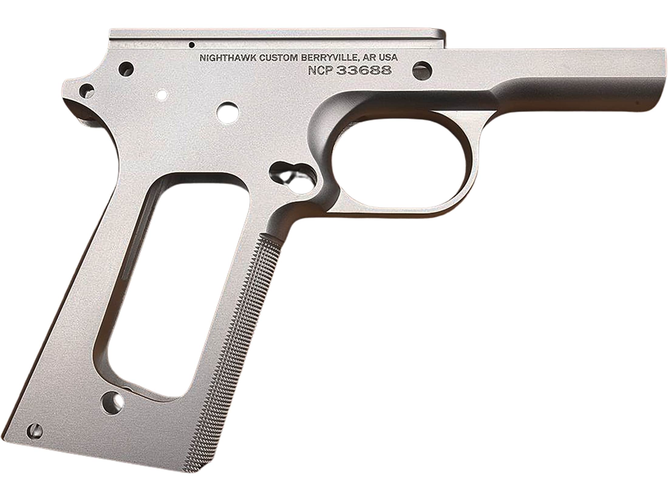 Nighthawk Custom 1911 .45 ACP Government Frame 25 LPI Checkered .250
