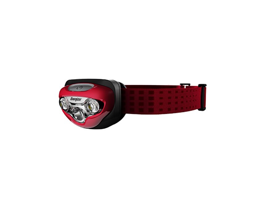 Energizer Vision HD Headlamp LED 3 AAA Batteries Polymer Red