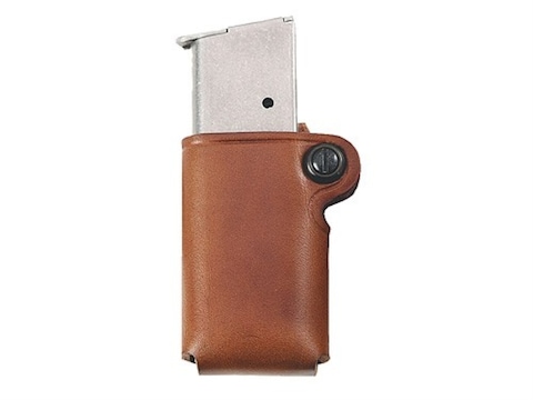 Galco Single Mag Pouch 45 ACP 10mm Single Stack Mag Leather Tan
