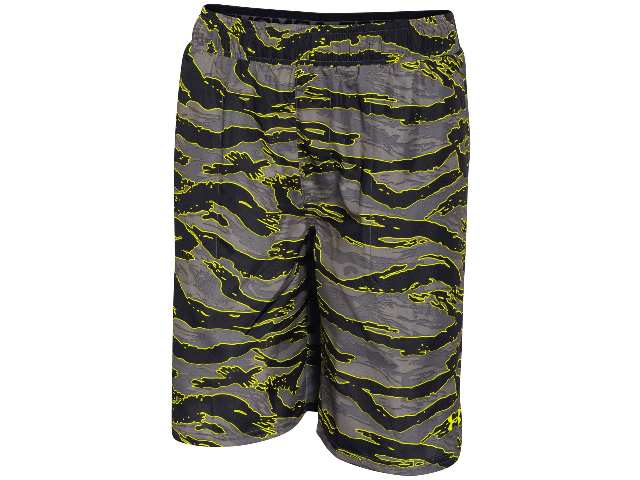 Under Armour Youth Costal Shorts Polyester Black 17 Outseam Large