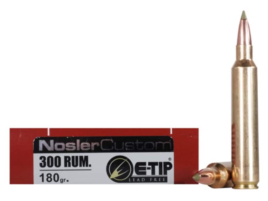 Nosler Trophy Grade 300 Remington Ultra Mag Ammo 180 Grain Nosler