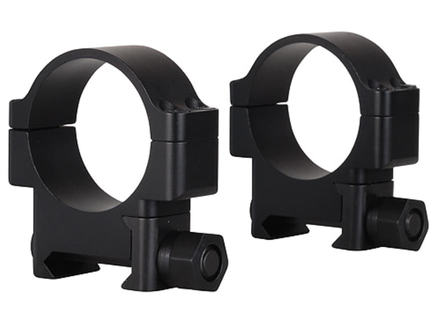 TPS 30mm HRT Weaver-Style Steel Rings Matte High