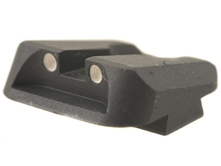 Novak Carry Rear Sight Glock Steel Black White Dots