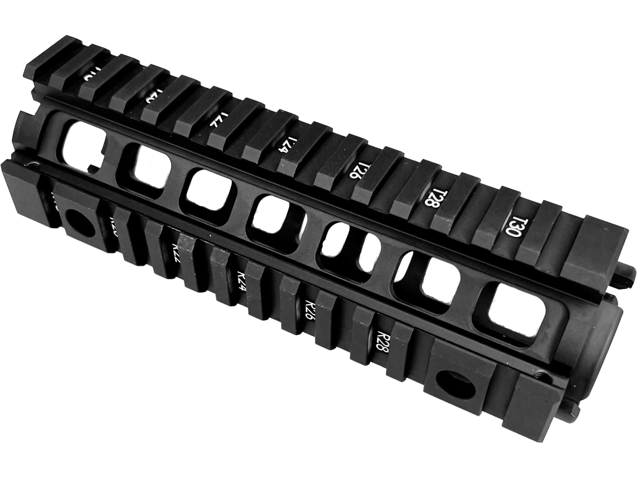 AR-STONER 2-Piece AR-15 Quad Rail Handguard Carbine Length Black