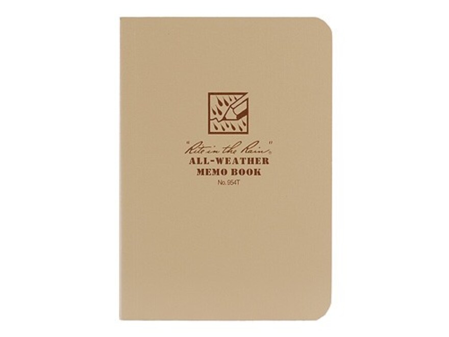 Rite the Rain Military Memo Book 3-1/2 x 5 112 Pages Desert Tan
