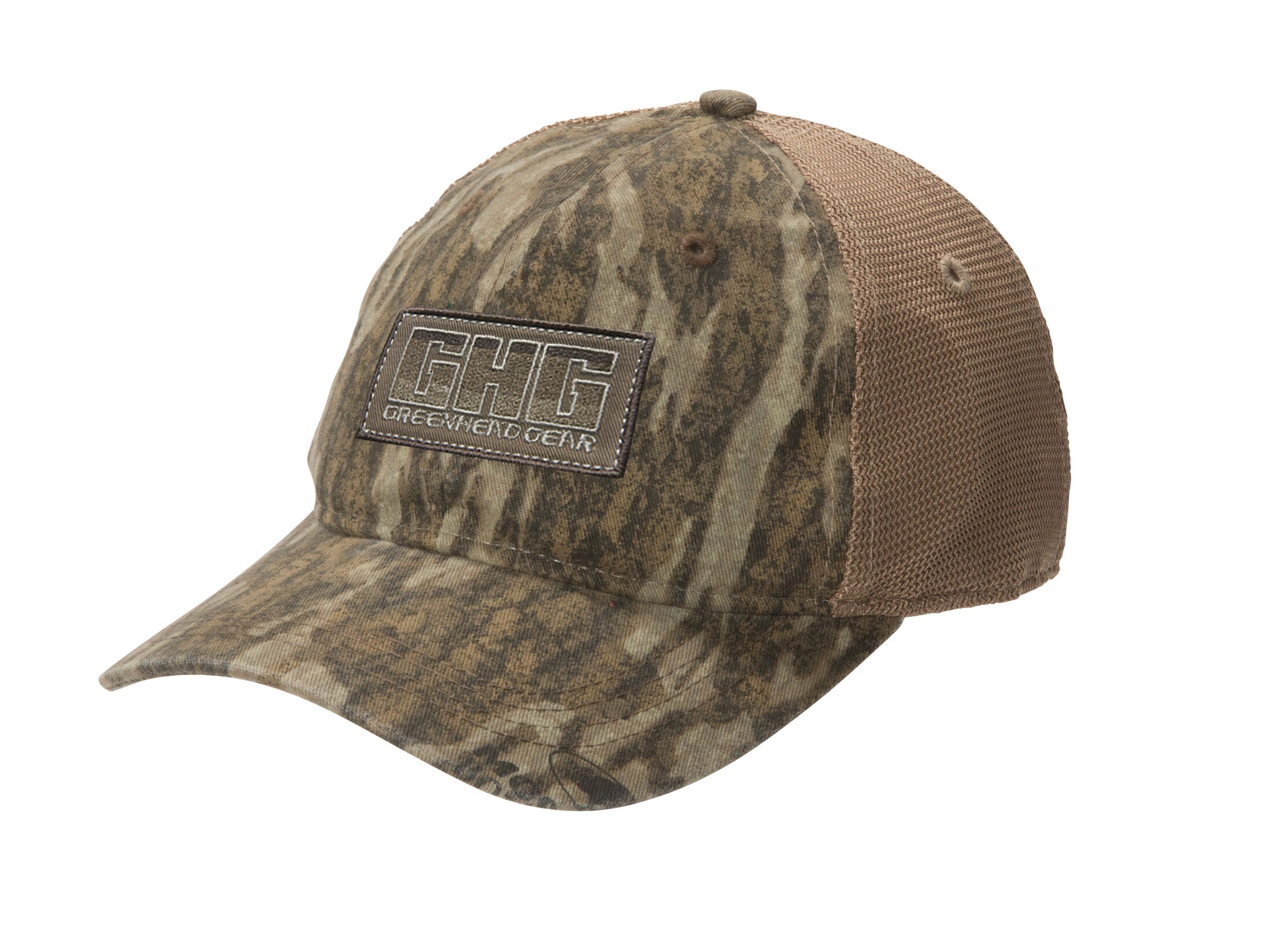 GHG Mesh Back Logo Cap Mossy Oak Bottomland Camo