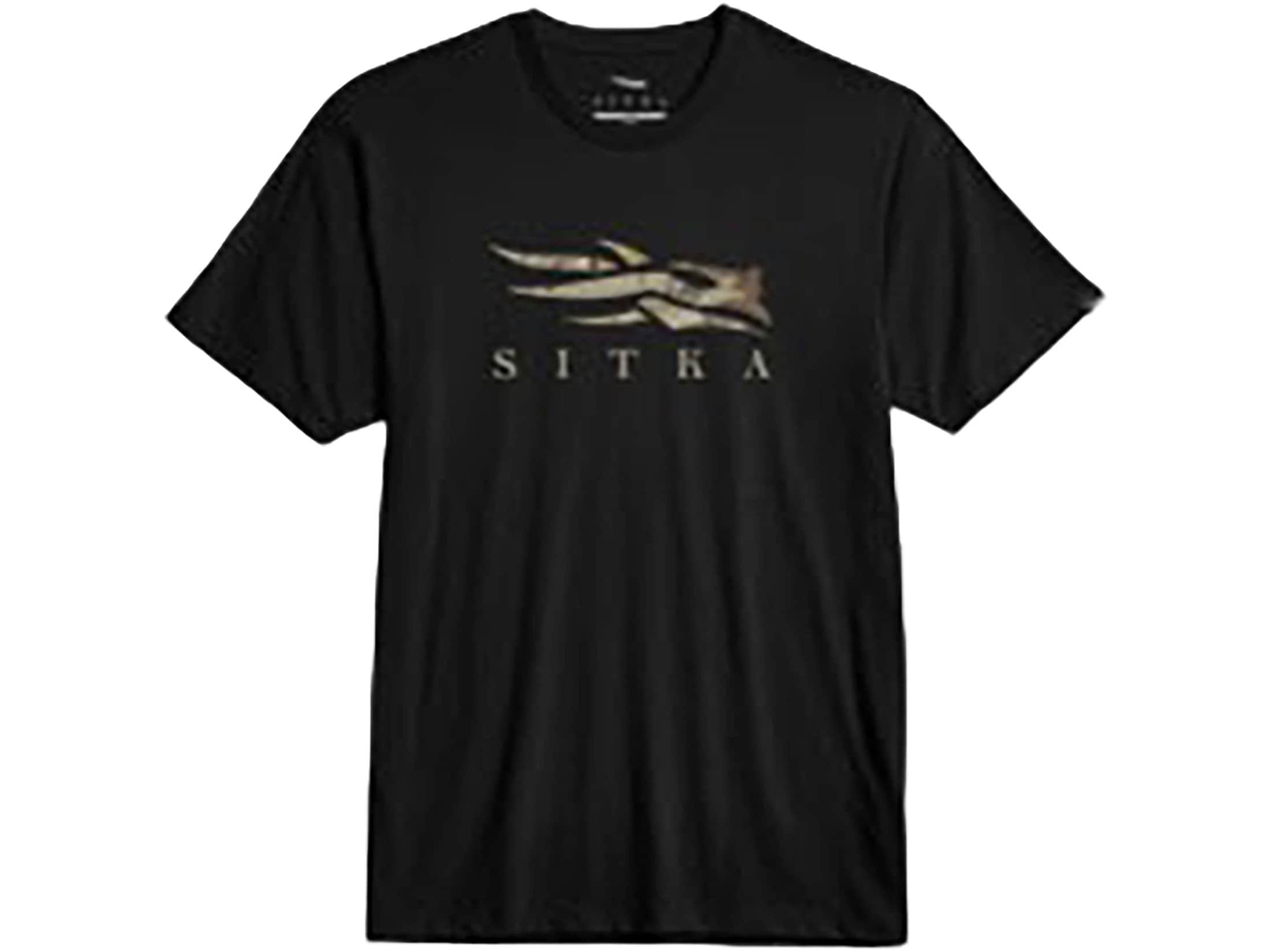Sitka Gear Men's Icon Optifade T-Shirt Black/Waterfowl Marsh Large