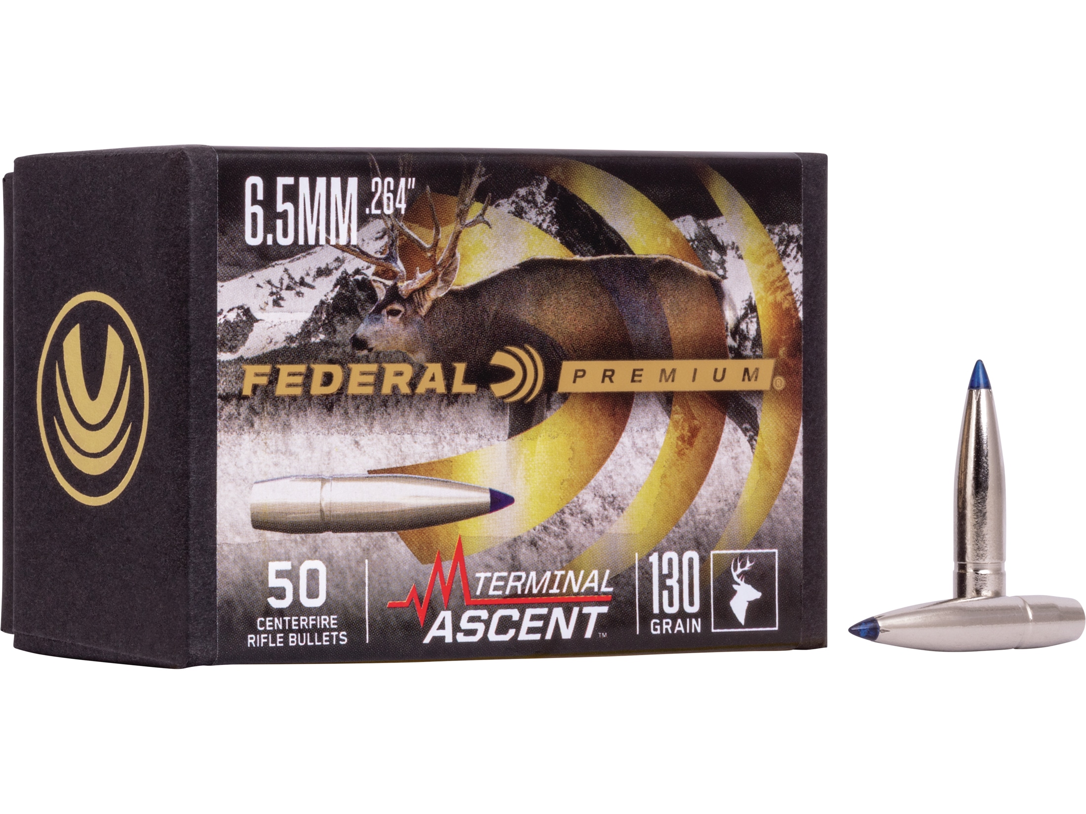 Federal Terminal Ascent Bullets 270 Cal (277 Diameter) 136 Grain