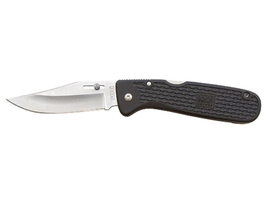 SOG Mini AutoClip Folding Pocket Knife 2.75 Clip Point 420 SS Blade