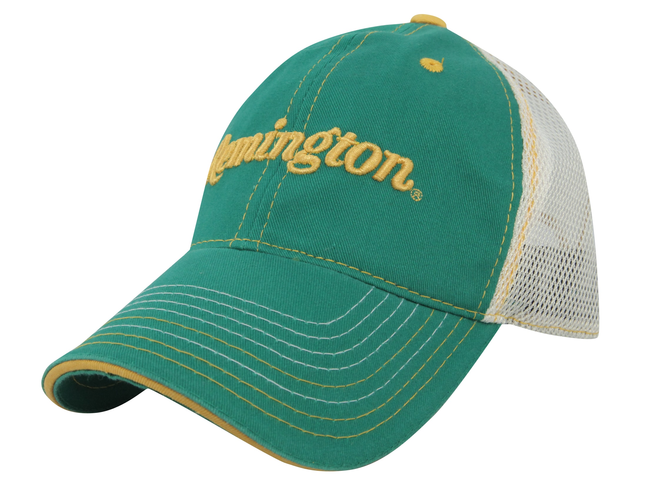 Remington Mesh Logo Cap Cotton Polyester Green White