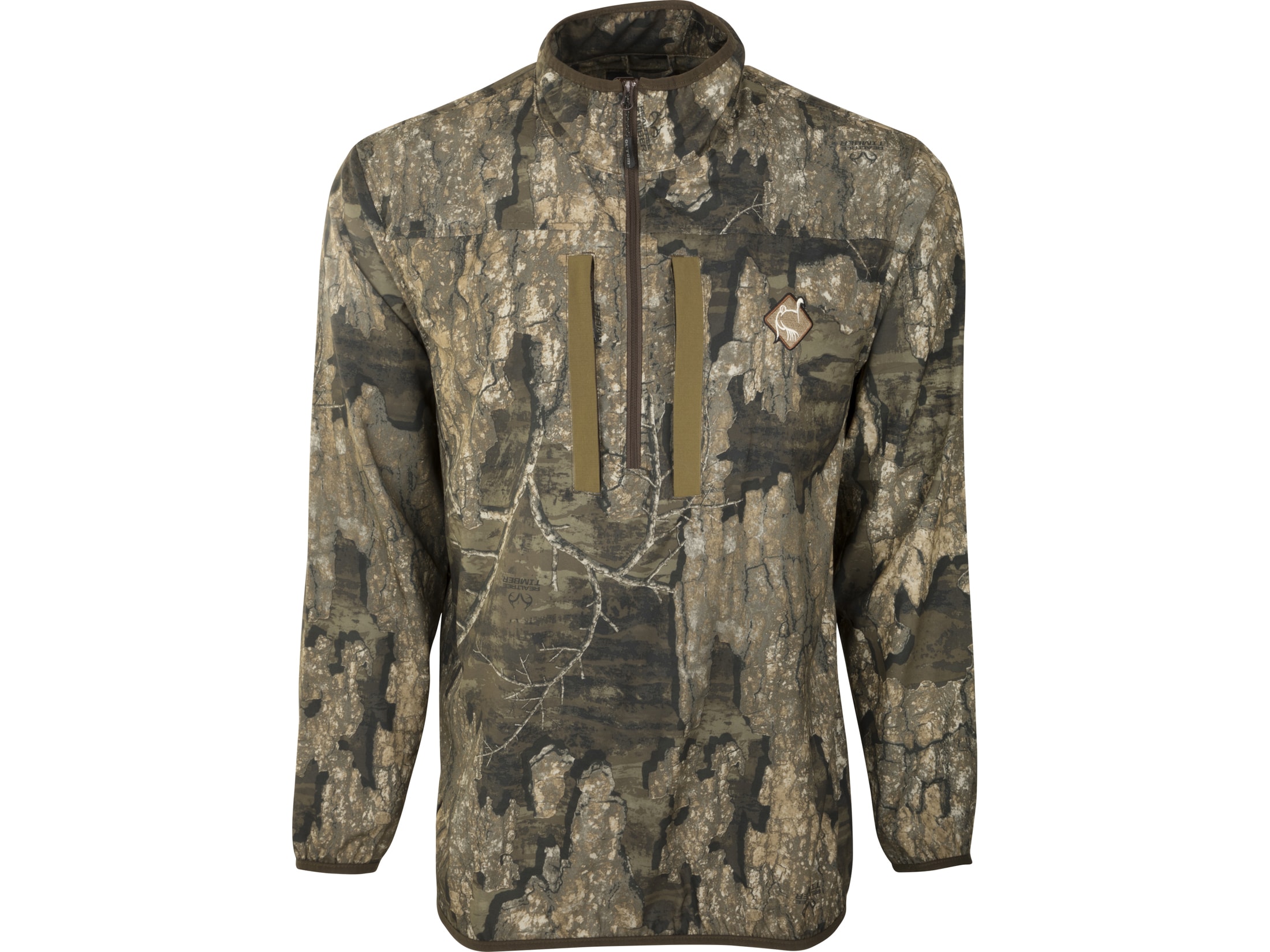 Ol' Tom Men's Tech 1/4 Zip Long Sleeve Shirt Polyester Mossy Oak