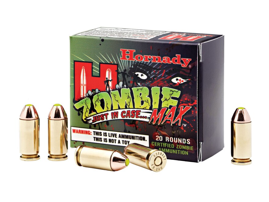 Hornady Zombie Max Ammo 40 S W 165 Grain Z Max Flex Tip EXpanding Box