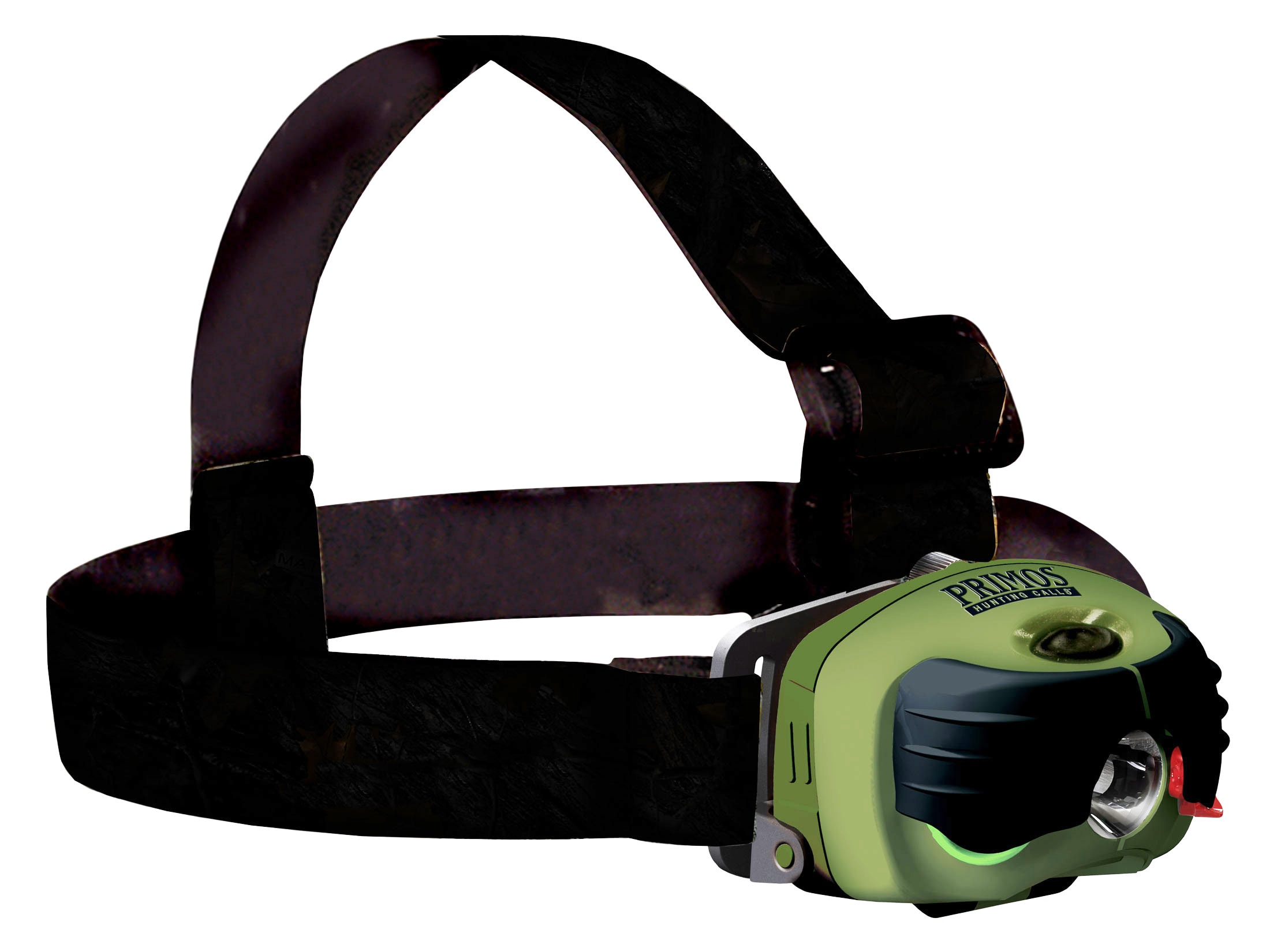 Primos Top Gun Headlamp LED 2 AA Batteries Polymer Green