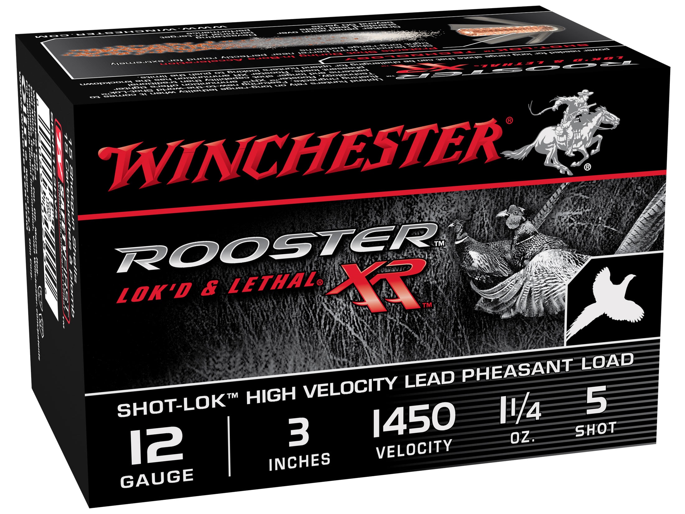 Winchester Rooster XR Pheasant 12 Ga Ammo 3 #5 Copper Plated Lead Shot