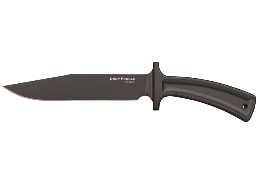 Cold Steel Drop Forged Bowie Fixed Blade Knife 6.75 Black Clip point