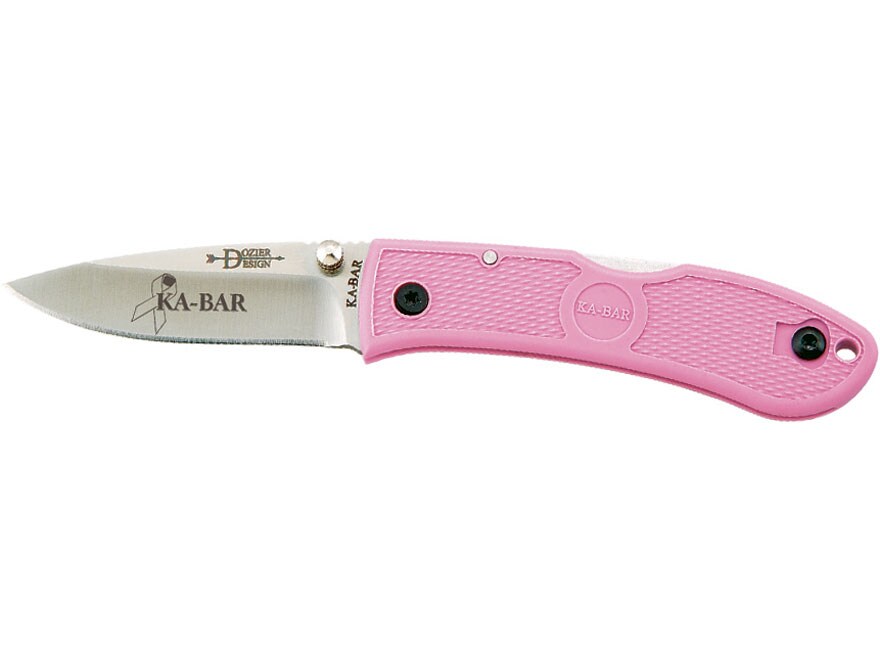 KA-BAR Mini Dozier Pocket Knife 2.25 Drop Point AUS-8 Satin Blade
