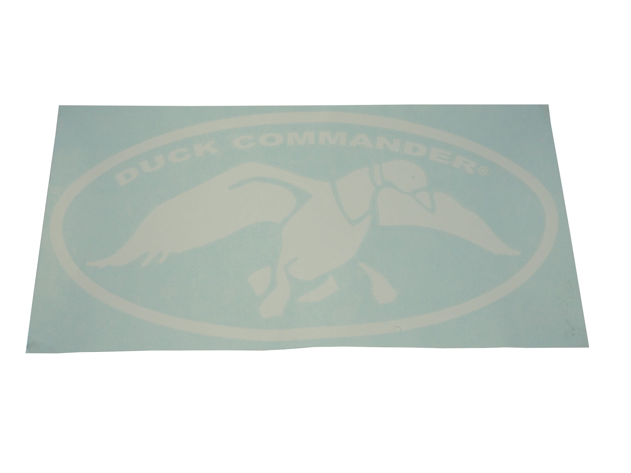 Duck Commander Logo Decal 27 x 13 White