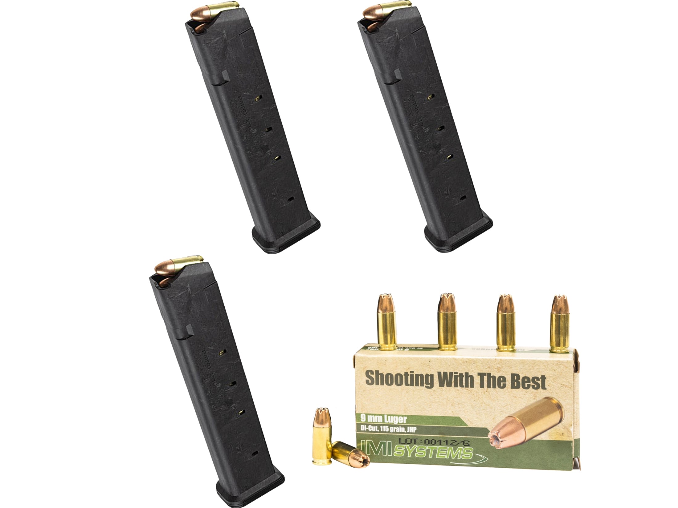 Magpul PMAG 17 GL9 Mag Glock 17, 19X, 34 Gen 1, 2, 3, 4 27-Round 3PK