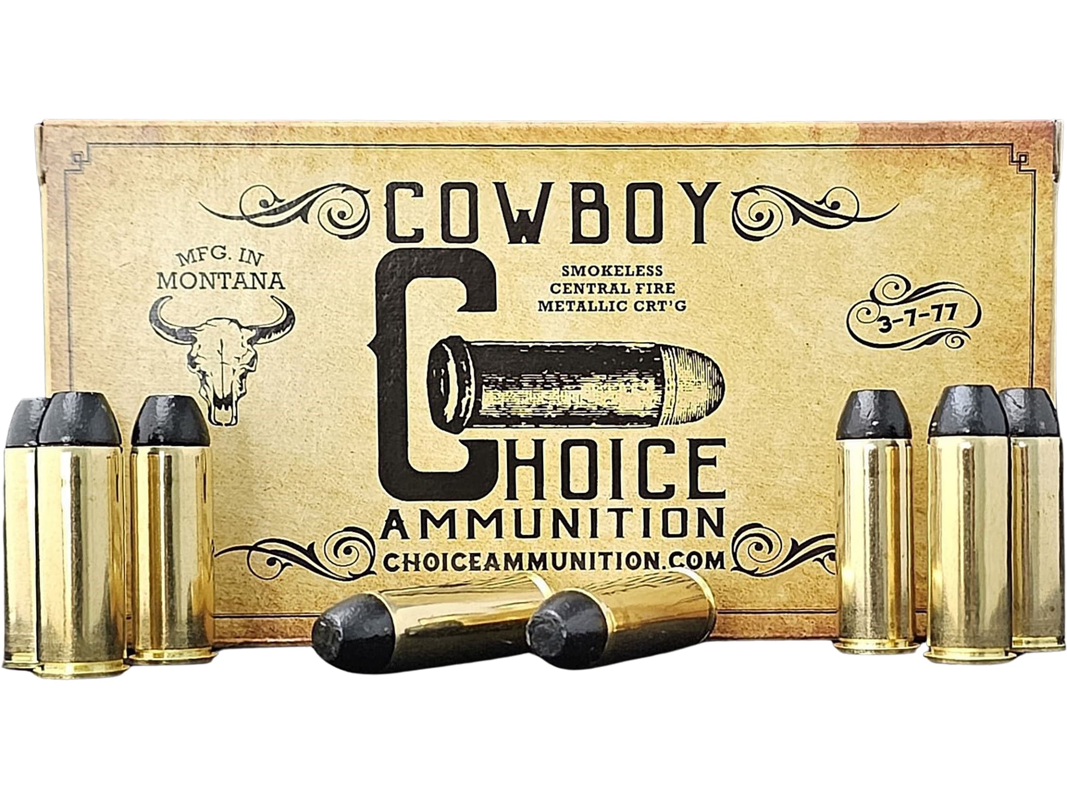 Choice Cowboy 45 Colt (Long Colt) Ammo 200 Grain Flat Nose Box of 50