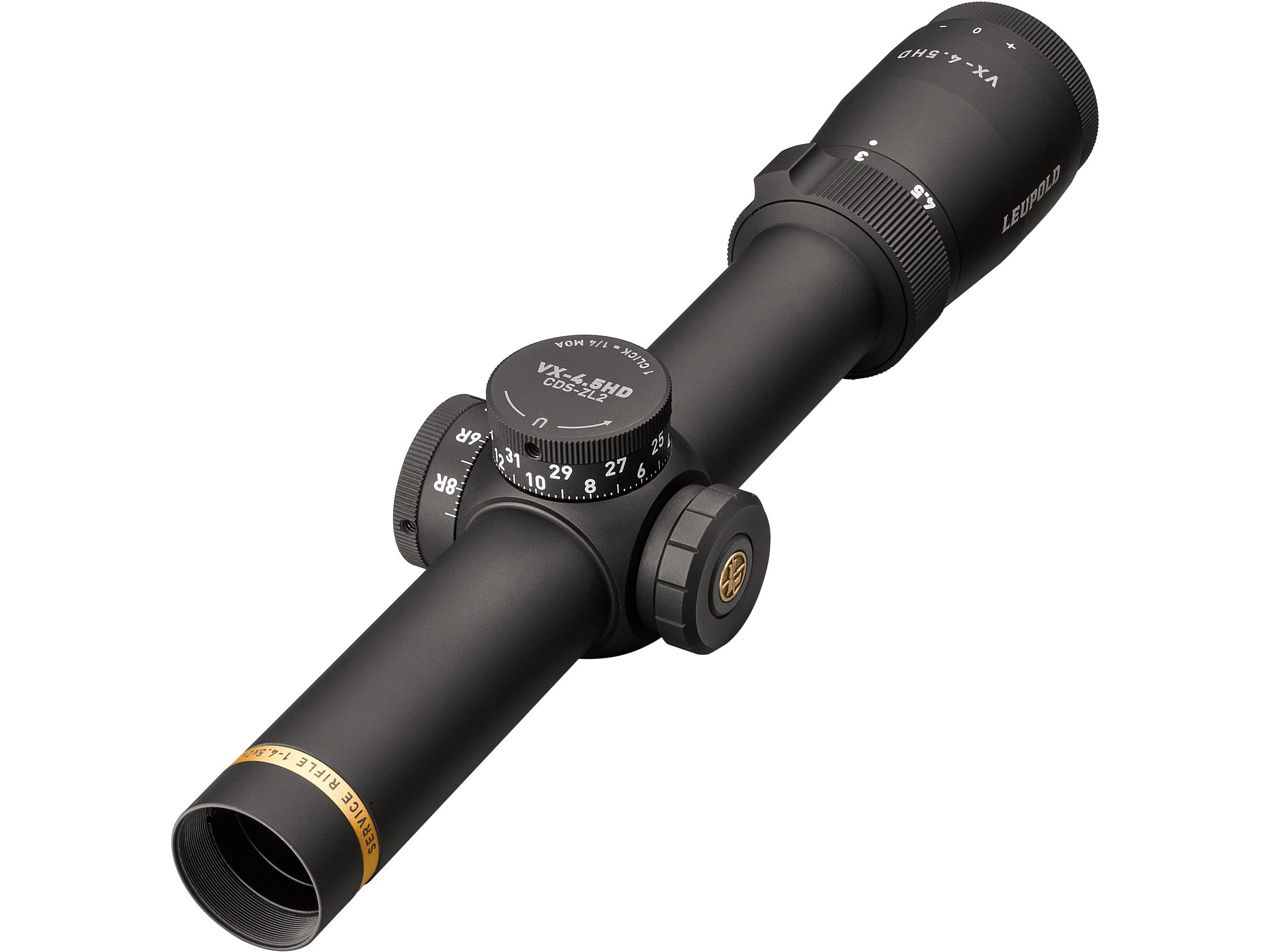 Leupold VX-4.5HD Rifle Scope 1.5-4.5x 24mm Bull-Ring Post Reticle