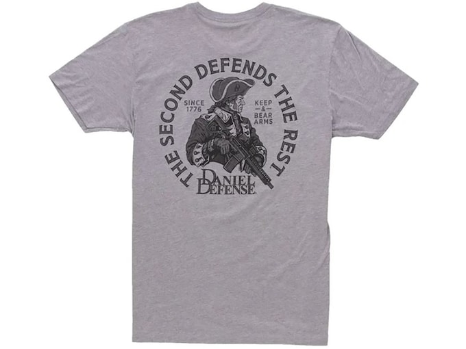 Daniel Defense Men's Defender Short Sleeve T-Shirt Heather Gray XL