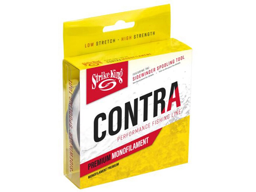 Strike King Contra Monofilament Fishing Line 10lb 1000yd Clear