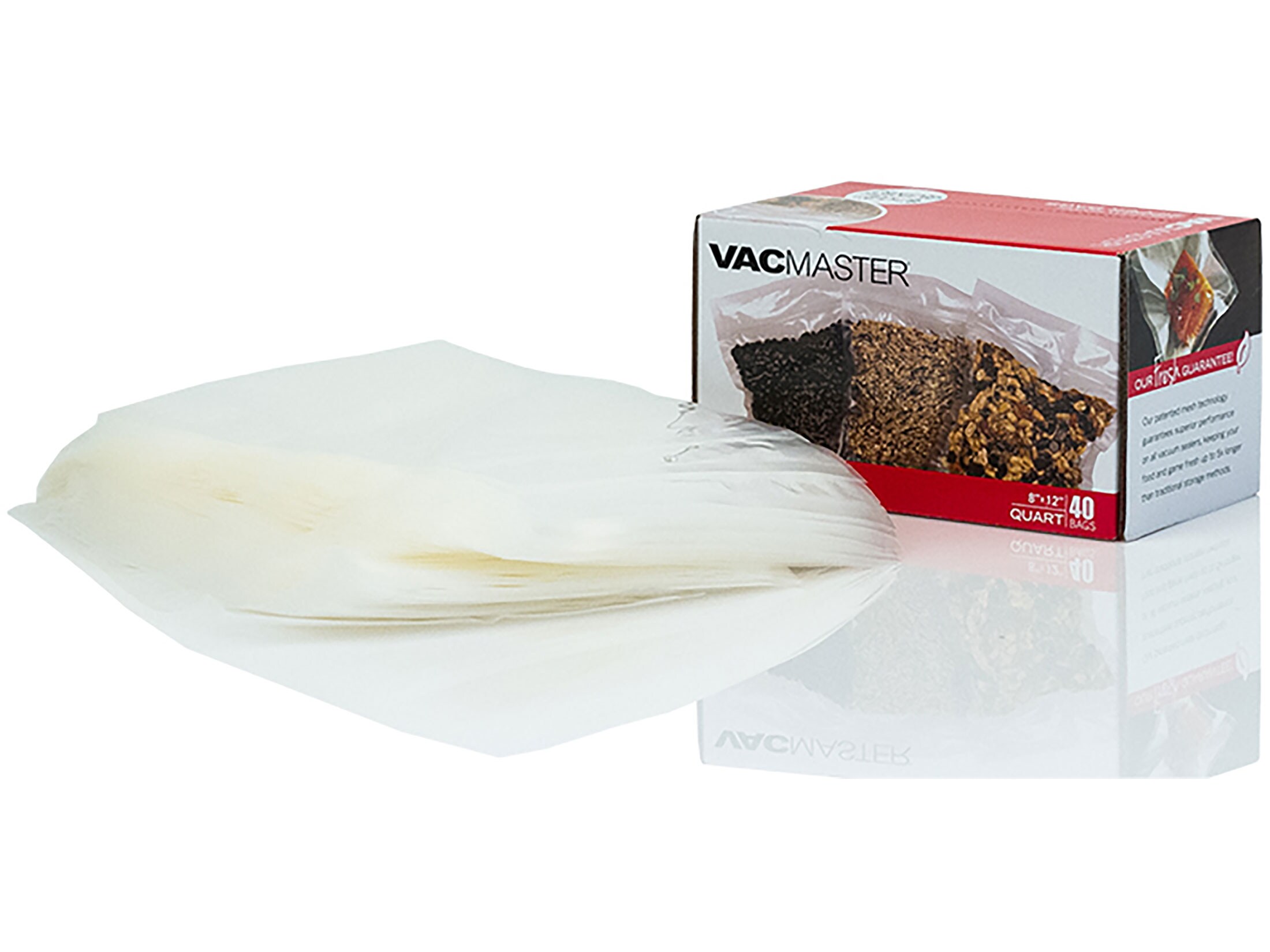 VacMaster 8 x 12 Quart Size Zipper Bag 40PK