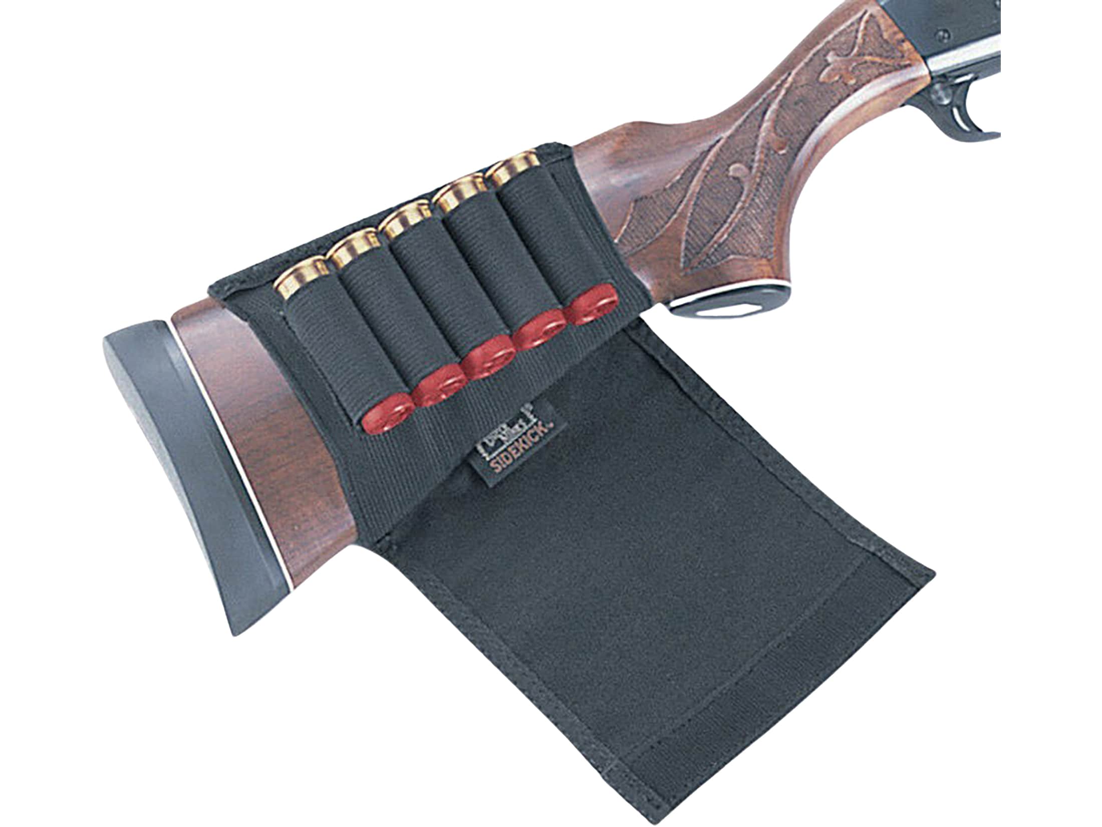 Uncle Mike's Buttstock Shotgun Shell Holder Flap 5-Round Nylon Black