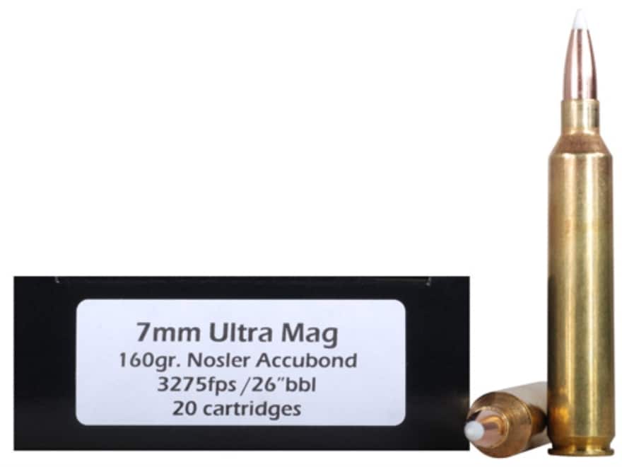 Doubletap Ammo 7mm Remington Ultra Mag 160 Grain Nosler AccuBond