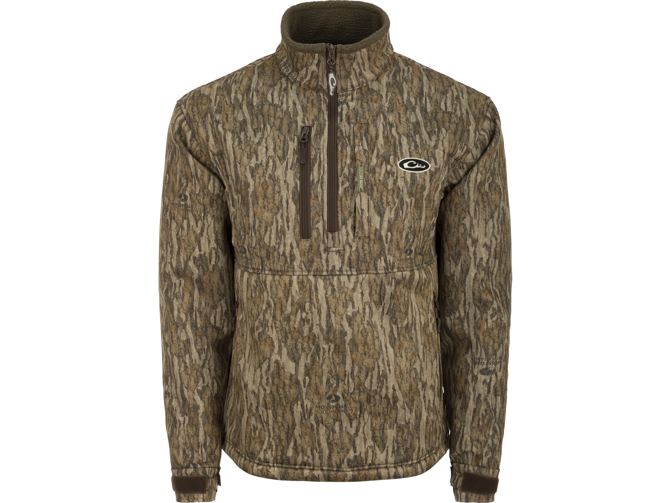 Drake Men's MST Hole Shot Windproof Eqwader Hooded Quarter Zip Jacket