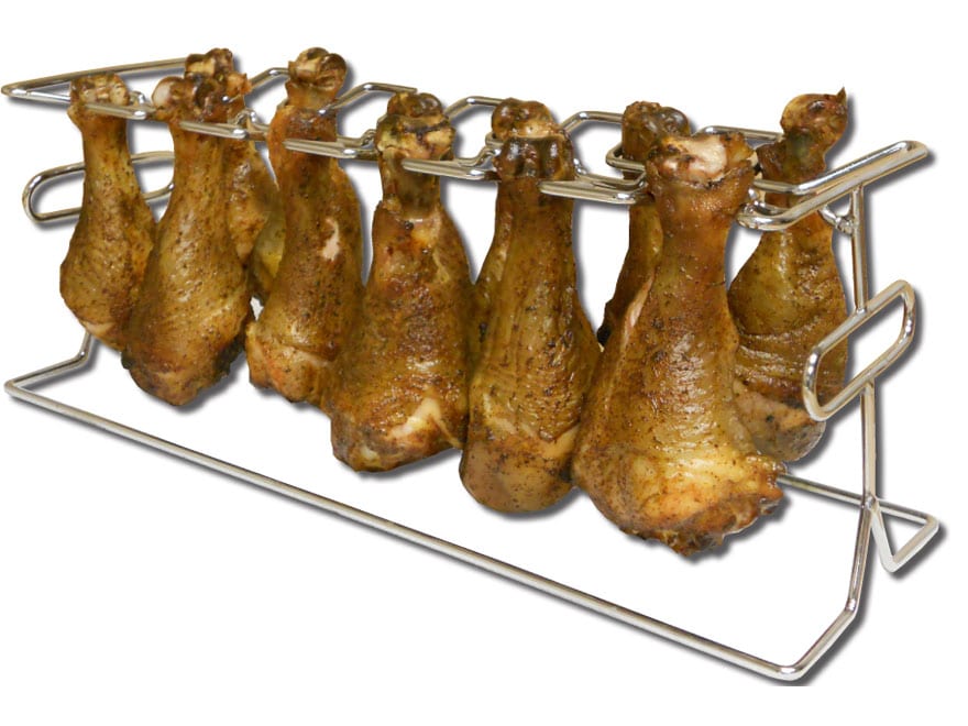 King Kooker 12-Slot Leg Wing Rack