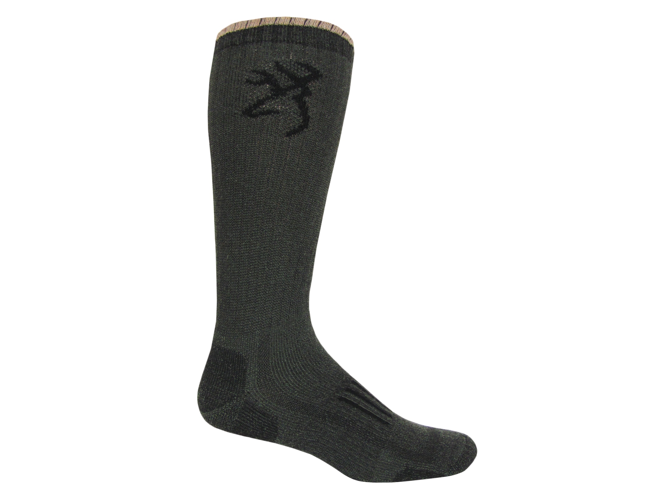 Browning Men's Ultra-Dri Midweight Boot Socks Synthetic Blend Olive
