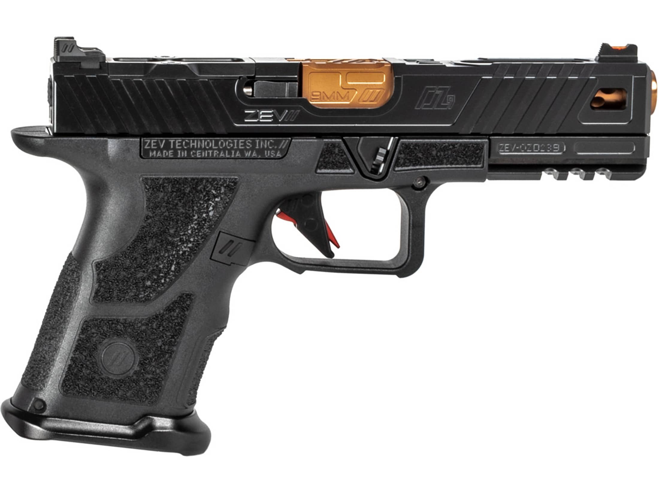 ZEV Technologies OZ-9 Covert 9mm Luger Pistol 4.5 Barrel 15+1 Round